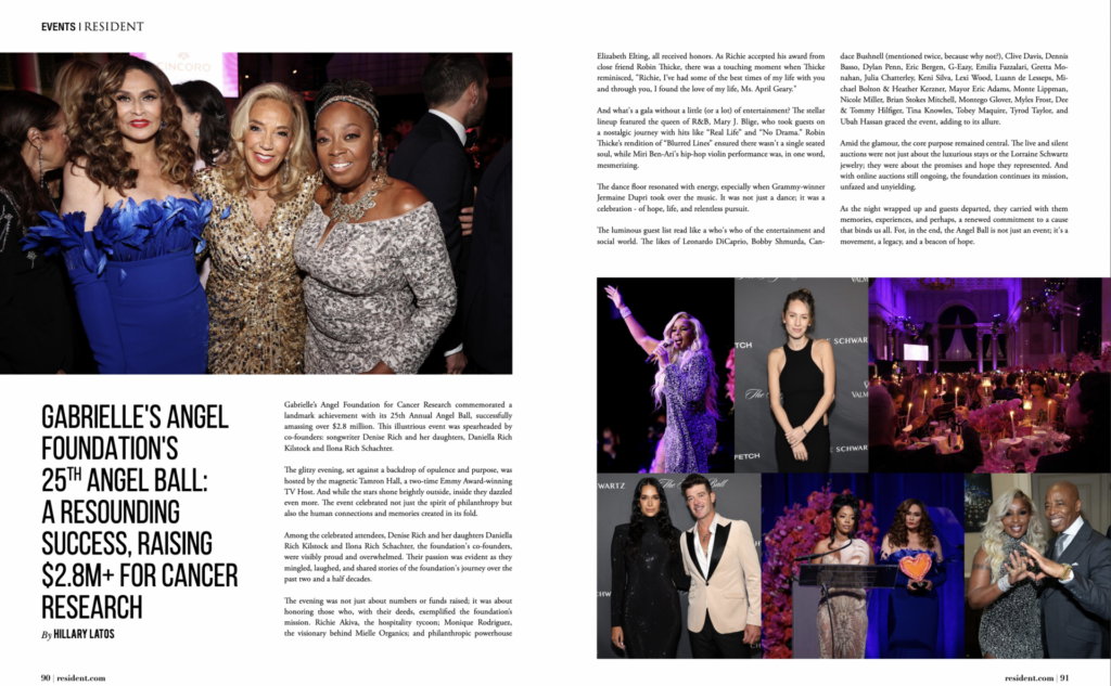 Gabrielle's Angel Foundation's 25th Angel Ball: A Resounding Success ...